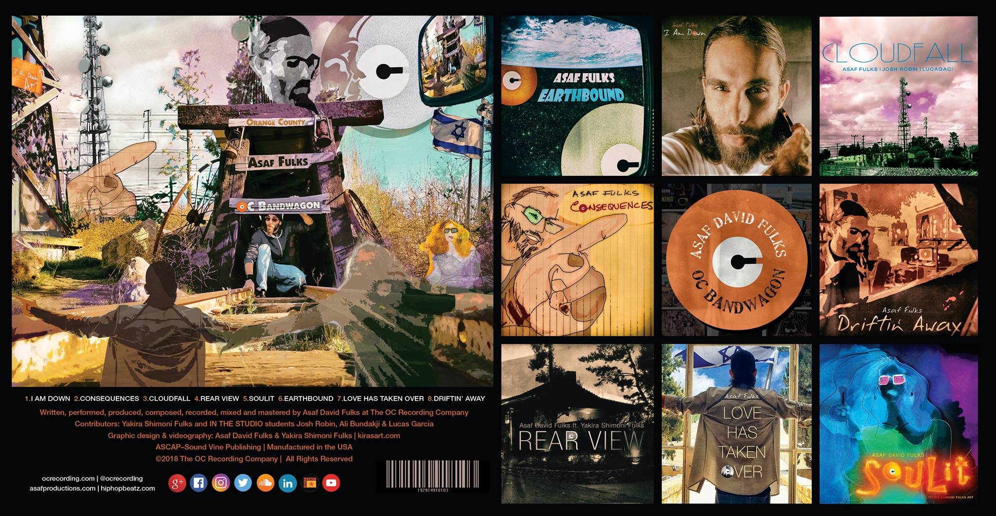 Asaf David Fulks solo album OC BANDWAGON is now playing!